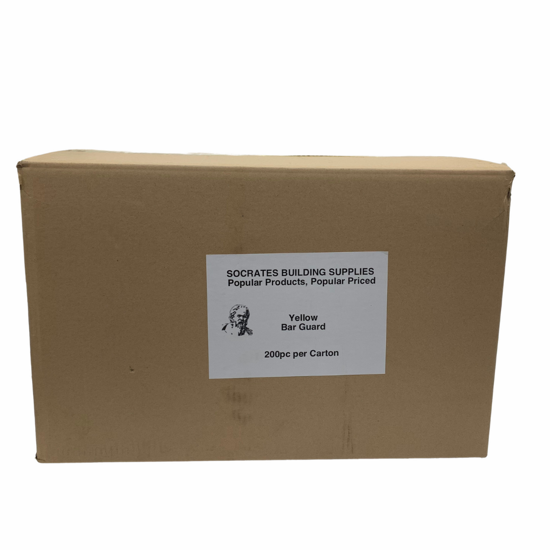 Carton of 200 Safety Yellow Bar Caps & Star Picket Caps - High-Visibil ...