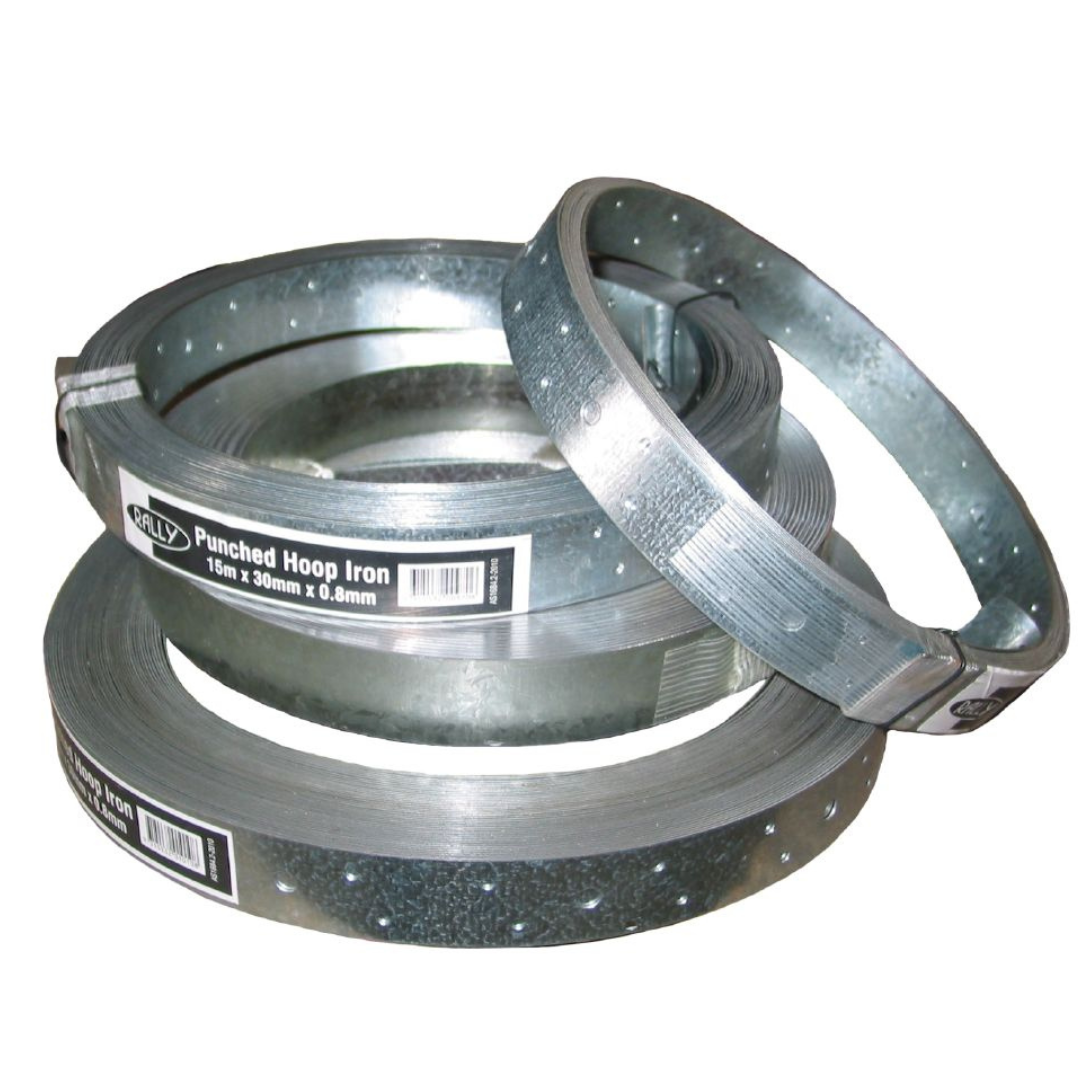 Heavy-Duty Galvanised Hoop Iron - Punched & Unpunched for Versatile St ...