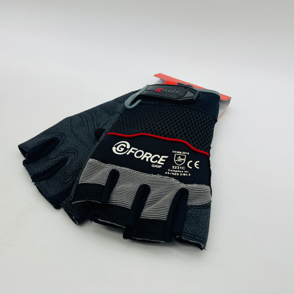 Maxisafe Pro Grip Fingerless Work Gloves - Enhanced Dexterity & Cut Le ...