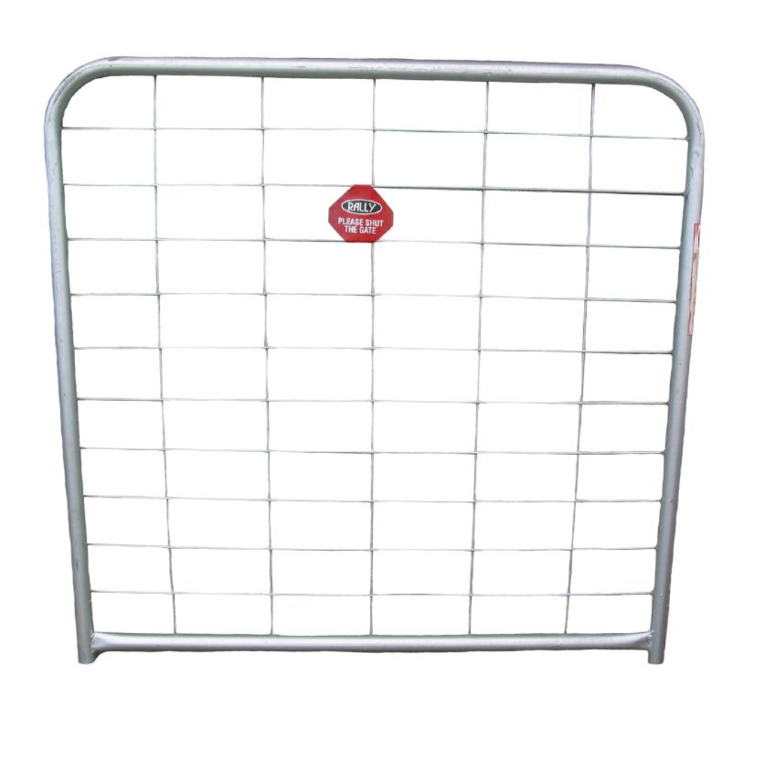Rally 'I' Brace Farm Gate with Galvanised Mesh Infill - Customizable W ...