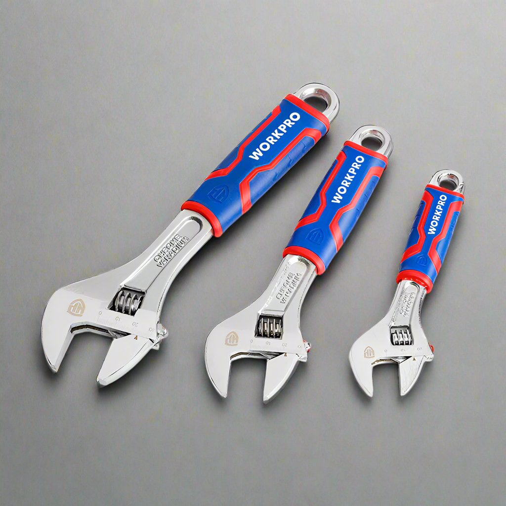 Workpro 3Pc Cr-V Adjustable Wrench Set WP202515 — SOCRATES SUPPLIES