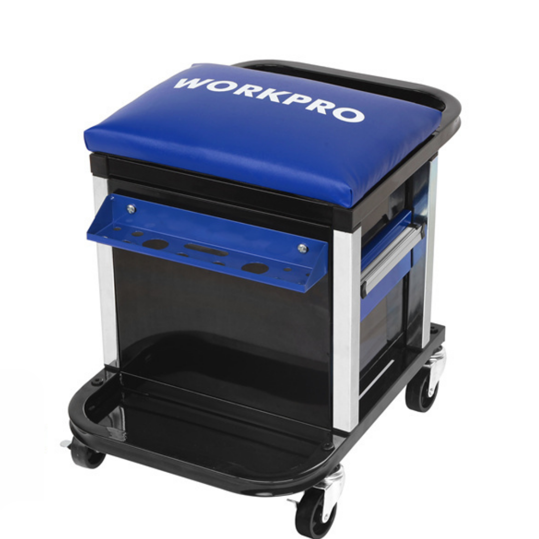 Workpro Heavy Duty Workshop Creeper Seat With Drawers Carton of 1 ...